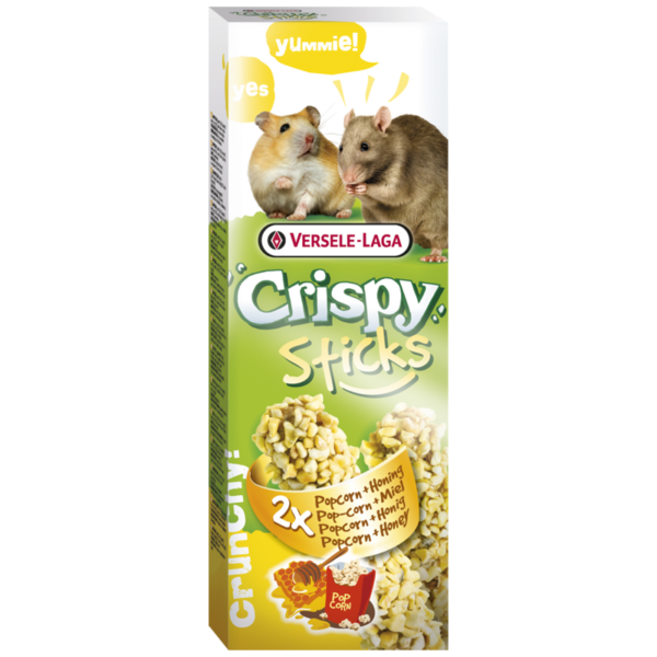 Versele Laga Crispy sticks- 2 sticks hamster & rat popcorn and honey 110gr