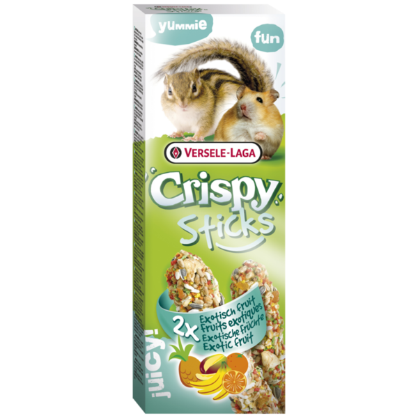 Versele Laga Crispy sticks- 2 sticks hamster & squirrels exotic fruit 110gr