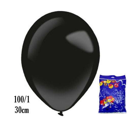 Baloni Crni 30cm 100/1 000359