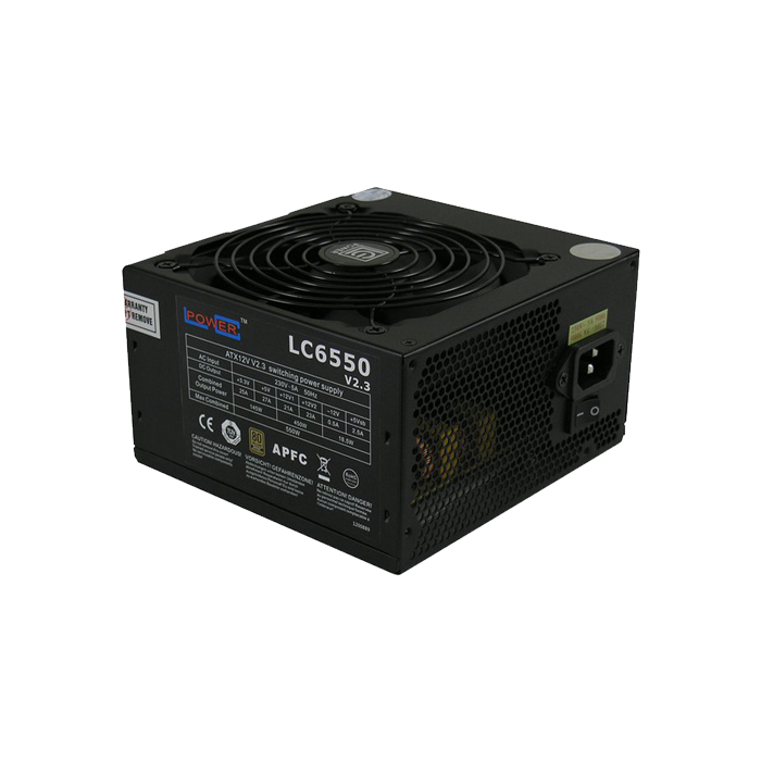 LC-POWER napajanje Super Silent Series 550W - LC6550 V2.3 550W, Standardno, ATX (PS2) , do 88% efikasnosti