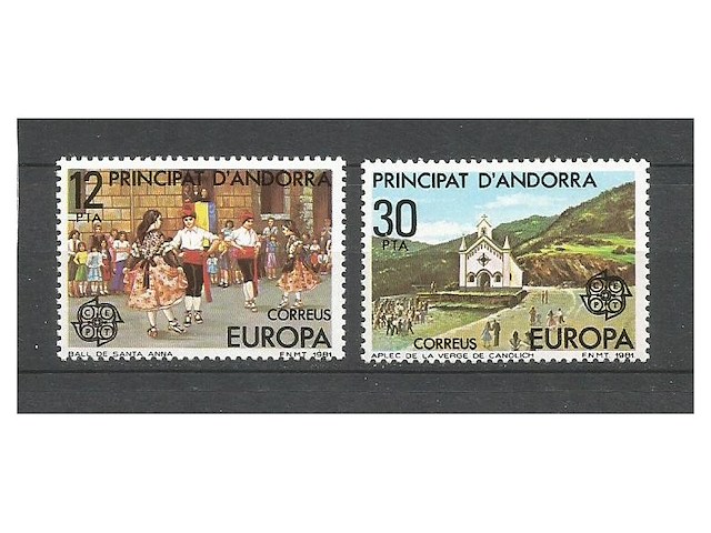 Andora 1981. EVROPA CEPT cista serija