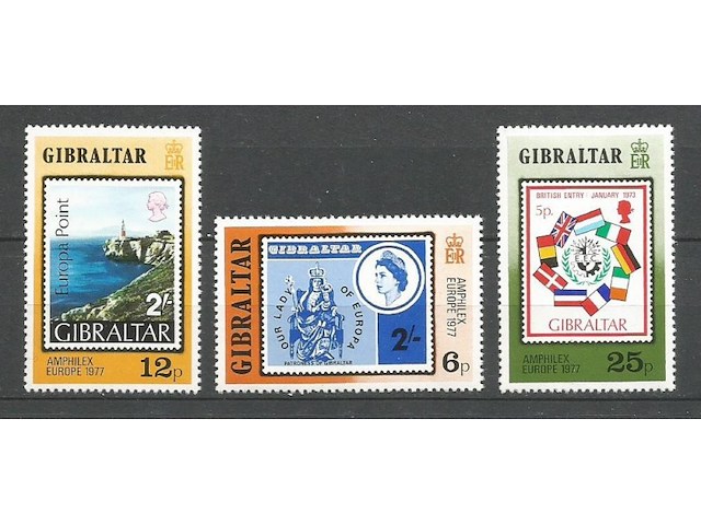 Gibraltar 1977. EVROPA CEPT cista serija