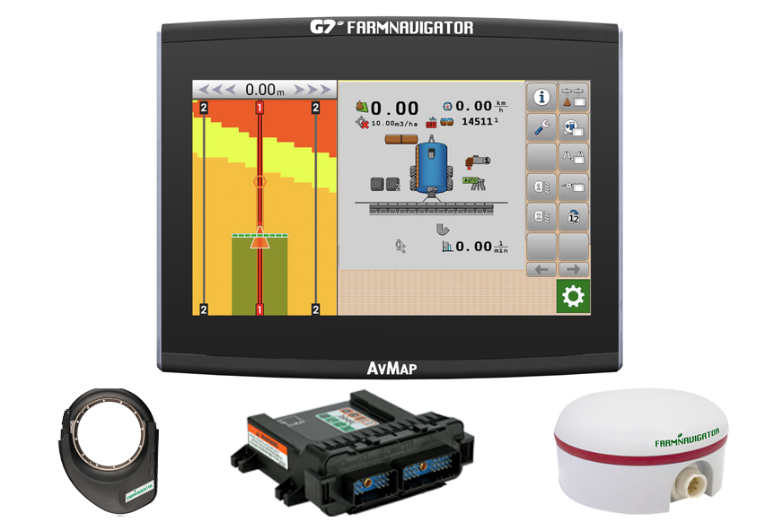 Av Map Farmnavigator G7 ISO Full navigacija sa All-in-one RTK antenom i G4 automatskim navođenjem