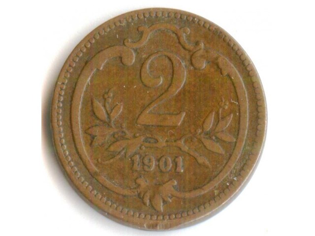 Austrija 2 heller 1901