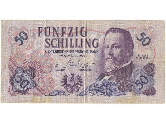 Austrija 50 schilling 1962