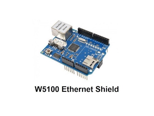 Arduino mrezni modul W5100 Ethernet Shield + TF slot