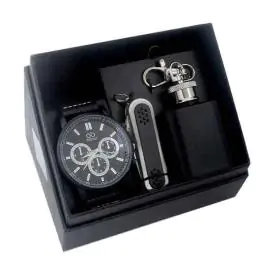 Adam poklon set, ručni sat i privezak crni
