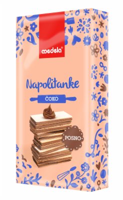 NAPOLITANKE ČOKO MEDELA 400G
NAPOLITANKE ČOKO MEDELA 400G