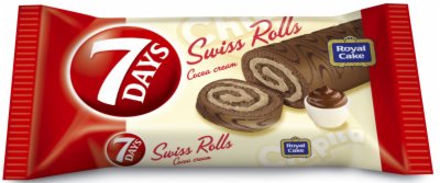 ROLAT SWISS ROLL COCOA CREAM 7DAYS 200G
ROLAT SWISS ROLL COCOA CREAM 7DAYS 200G