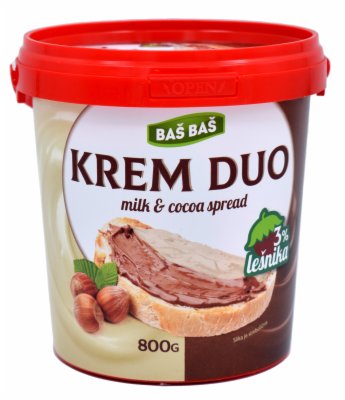 KREM KAKAO-MLECNI 3% LESNIKA BAS BAS 800G
KREM KAKAO-MLECNI 3% LESNIKA BAS BAS 800G