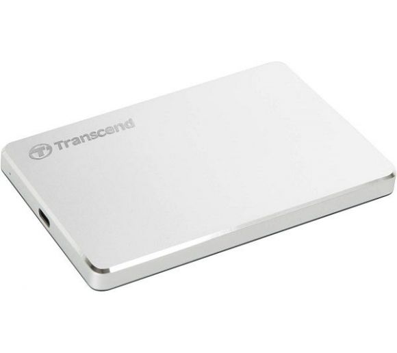 Transcend - External HDD 1TB Slim form factor, M3S, USB 3.1, 2.5, Anti-shock system, Backup software, 185g, Iron gray (Slim)