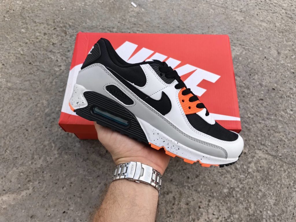 Nike Air Max 90 White Orange Black