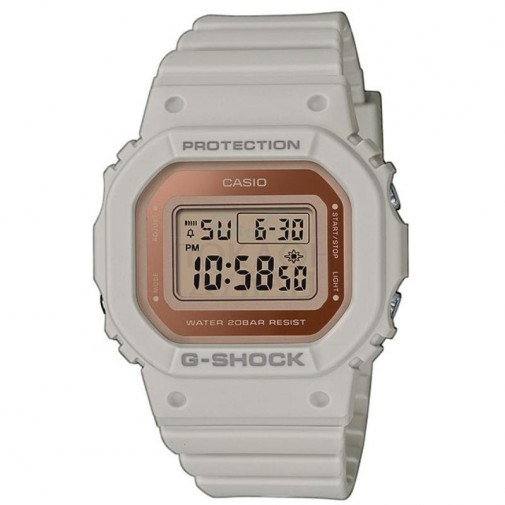 UNISEX CASIO G SHOCK BELI DIGITALNI SPORTSKI RUČNI SAT SA BELIM SILIKONSKIM KAIŠEM