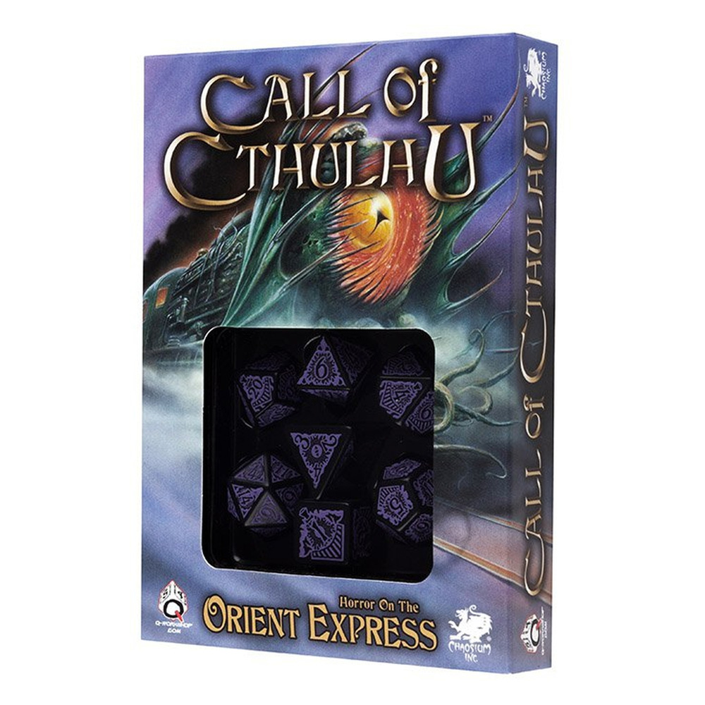 COC Horror on the Orient Express Black & purple Dice