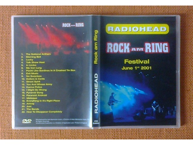 RADIOHEAD - Rock Am Ring (DVD) Made in UK