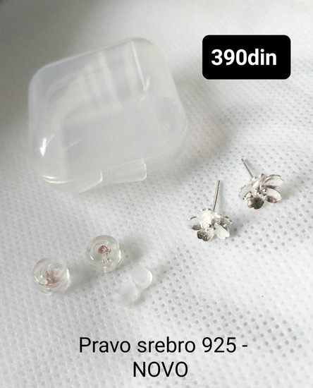 Srebrne mindjuse pravo srebro 925 cvet - NOVO