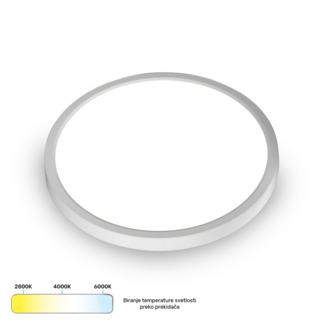 LED PLAFONJERA LV 18W 2800K/4000K/6000K BELA