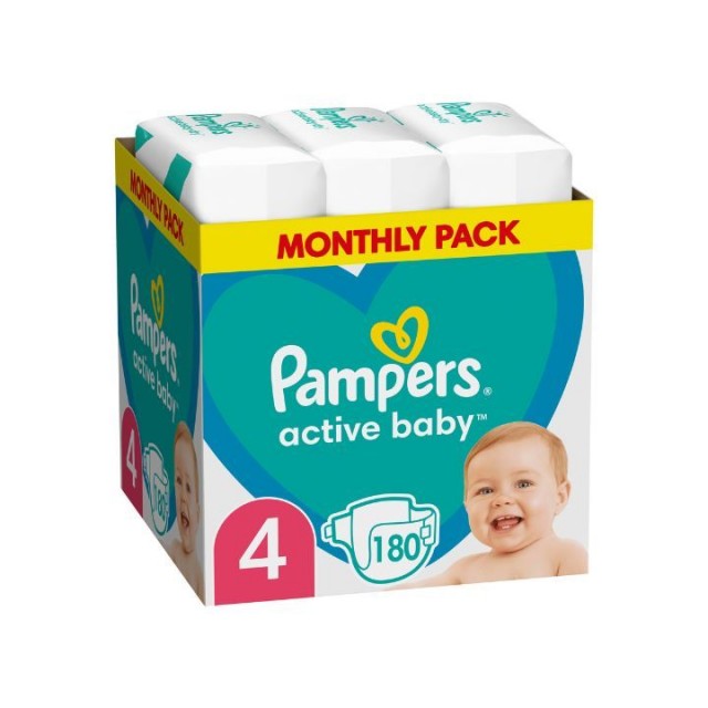 PAMPERS 4 pelene, 180kom MESEČNO PAKOVANJE