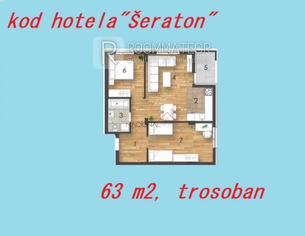GERI KAROLJA, Trosoban stan na prodaju, 63m2, 156.900€