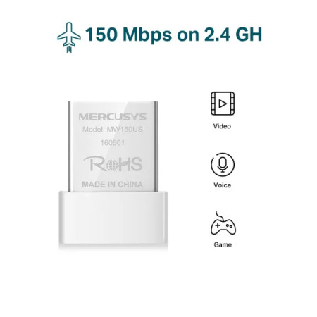 Mercusys MW150US N150Mbs nano WiFi USB
