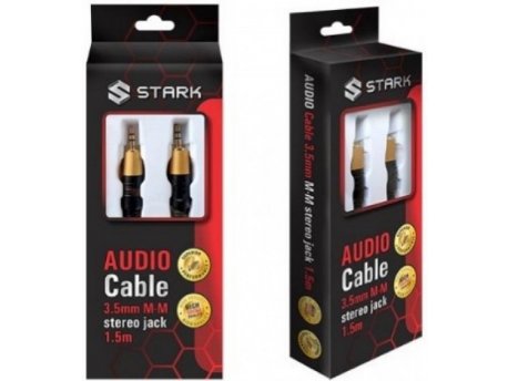 STARK Kabl audio 3.5mm na 3.5mm M-M (High sound quality) 1.5m.