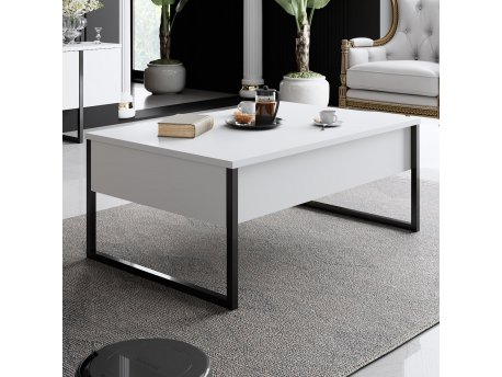 HANAH HOME Sto za dnevnu sobu Luxe White Black