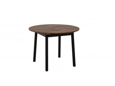 HANAH HOME Trpezarijski sto Oliver Walnut Black