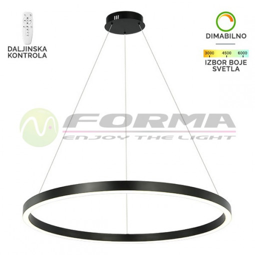 LED visilica F2048-70V BK