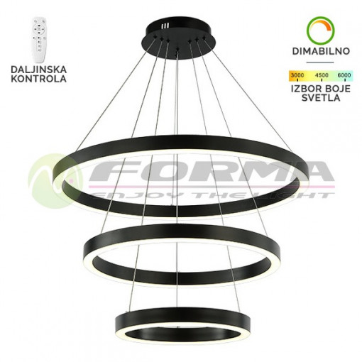 LED visilica F2048-130V BK