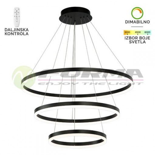 LED visilica F2047-130V BK