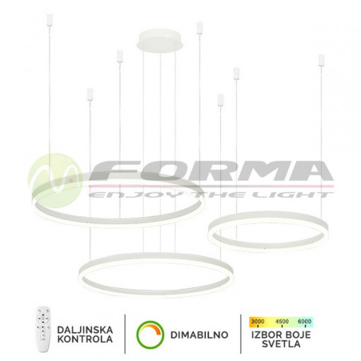 LED viseća lampa F2047-130C WH