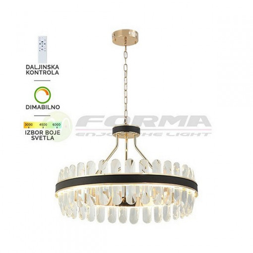 LED visilica KP4003-70V BK+GD