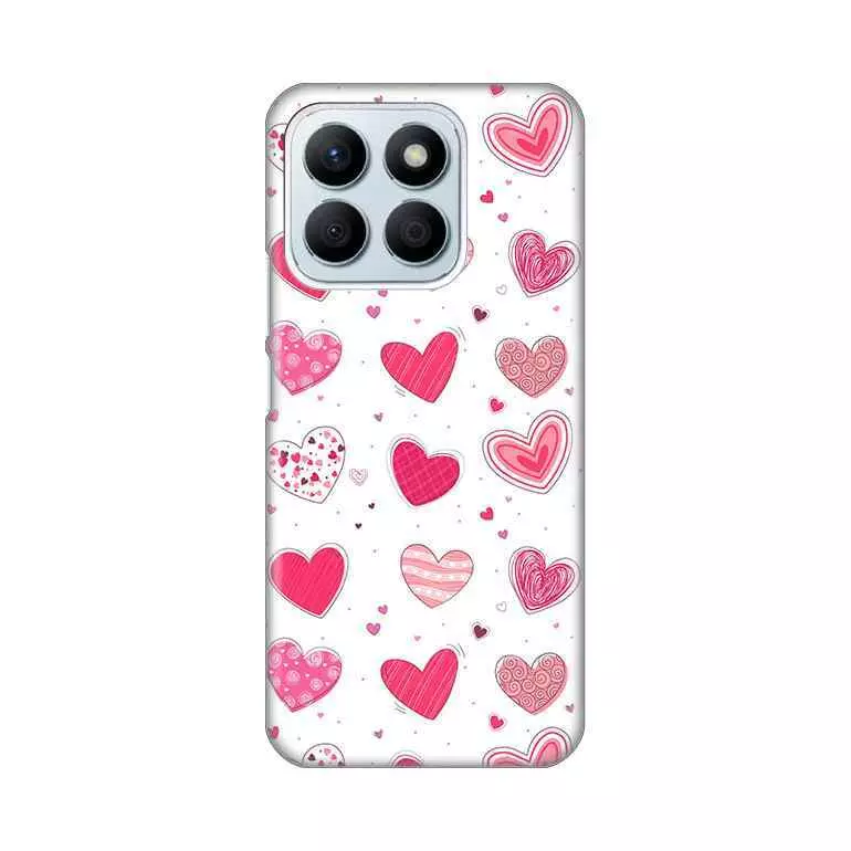 Maska silikon Print za Honor X8b Pink Hearts