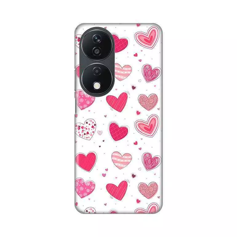 Maska silikon Print za Honor X7b Pink Hearts