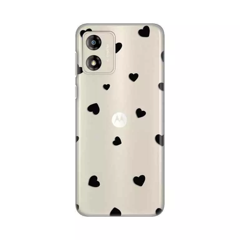 Maska silikon Print za Motorola Moto E13 Hearts