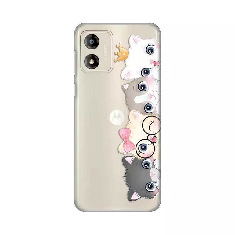 Maska silikon Print za Motorola Moto E13 Cats