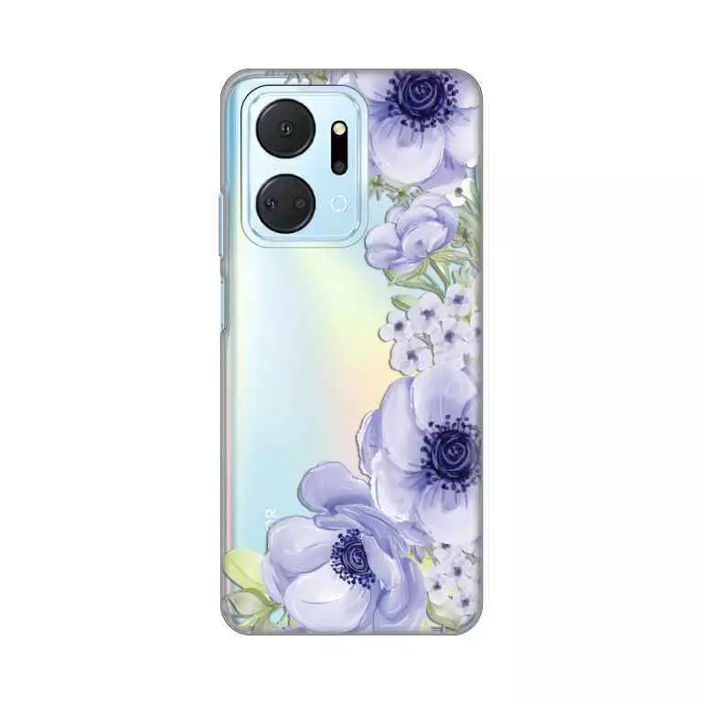 Maska silikon Print za Honor X7a Blue Roses