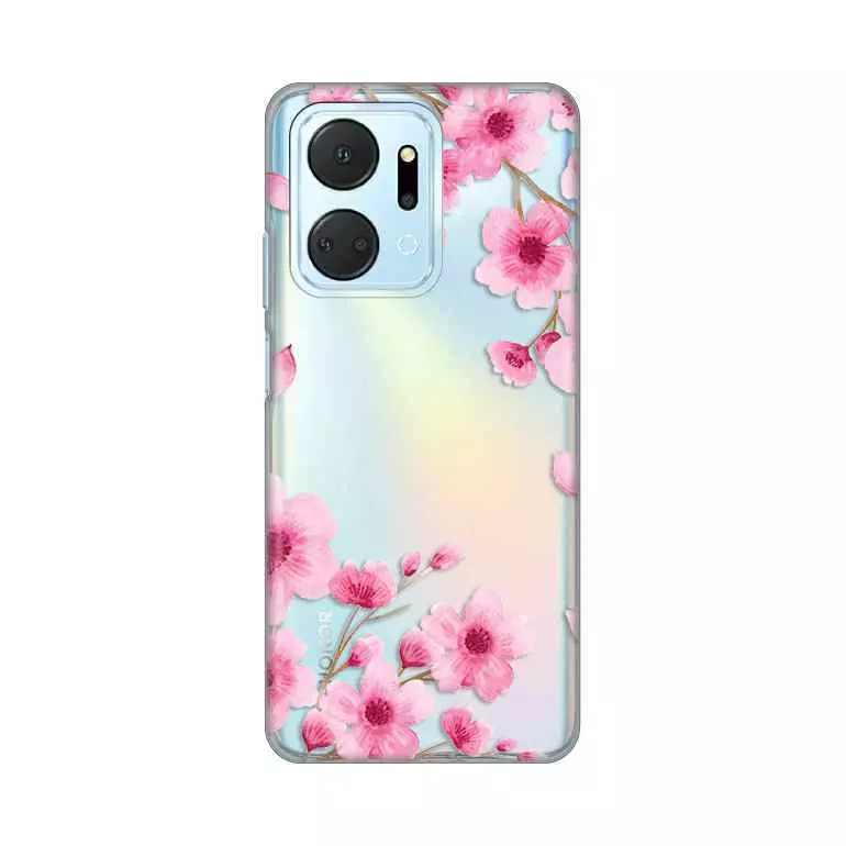 Maska silikon Print za Honor X7a Rose flowers