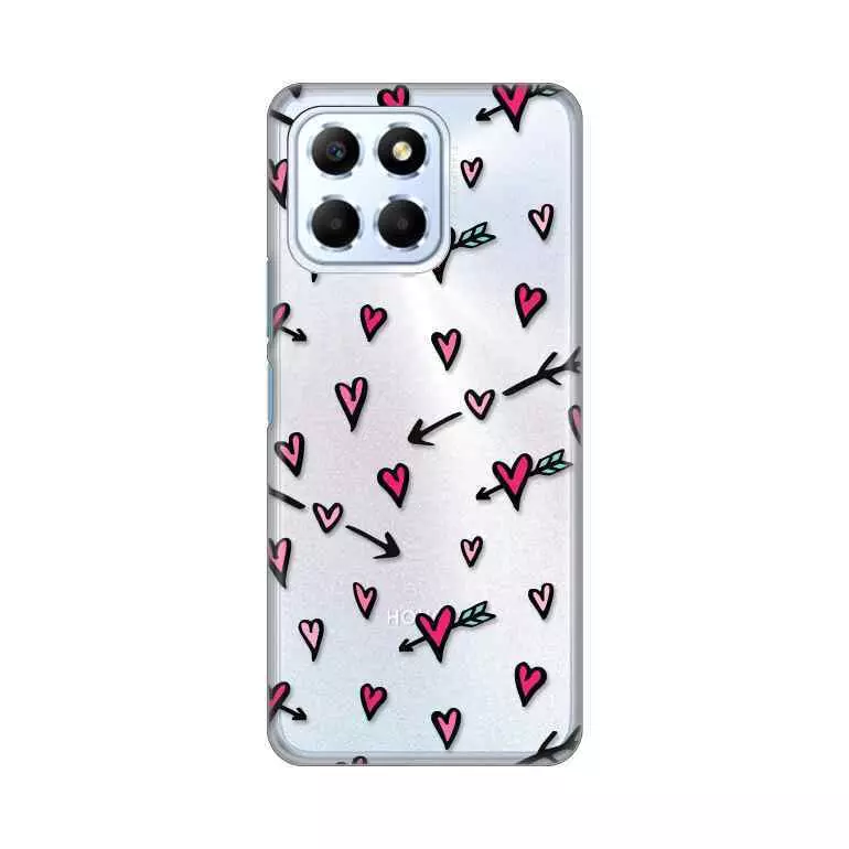 Maska silikon Print za Honor X6 Heart Pattern