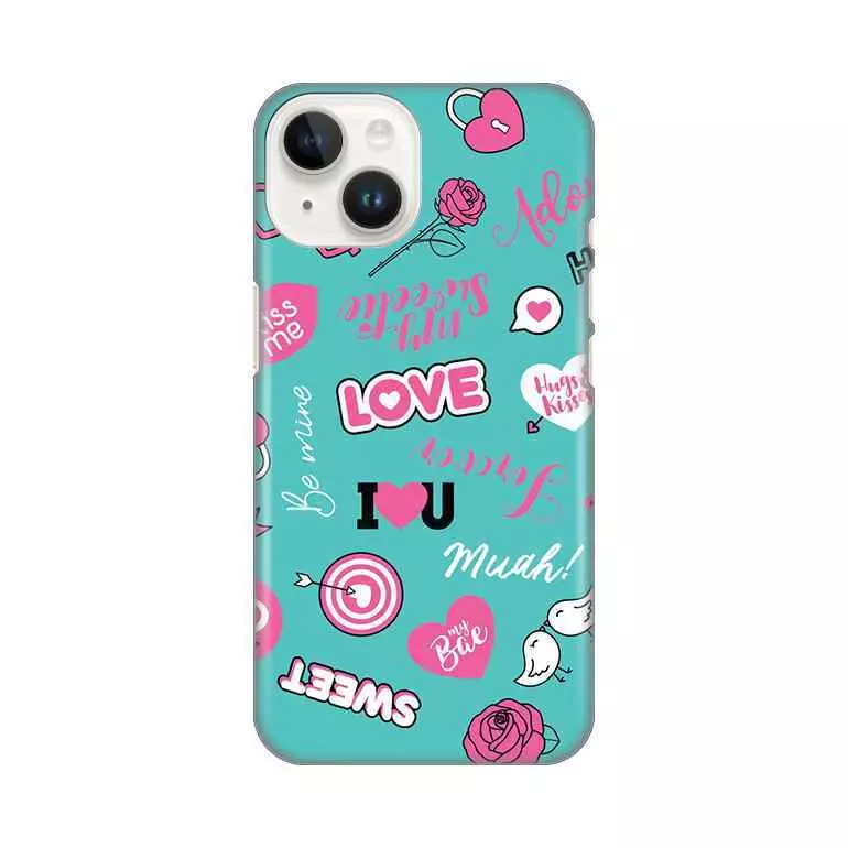 Maska silikon Print za iPhone 14 6.1 Love