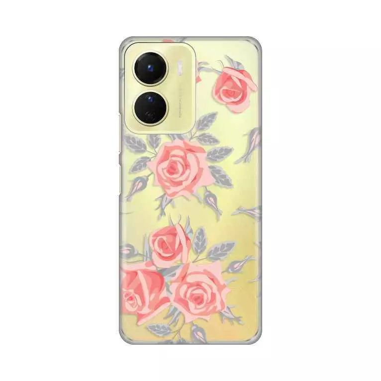 Maska silikon Print za Vivo Y16 Elegant Roses