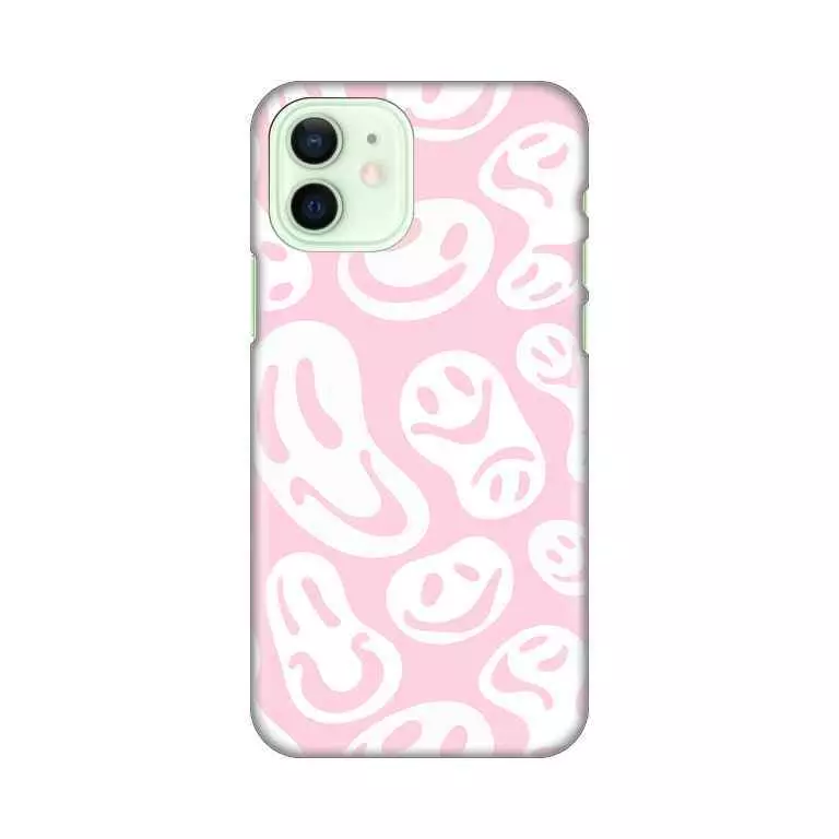 Maska silikon Print za iPhone 12 Pink Smiles