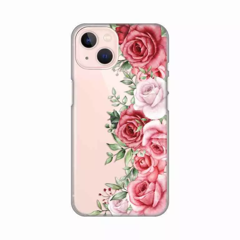 Maska silikon Print za iPhone 13 Wild Roses