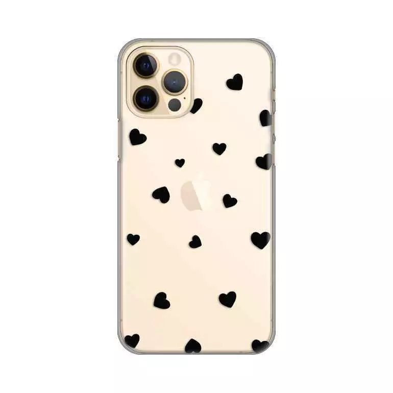 Maska silikon Print za iPhone 12/12 Pro Hearts