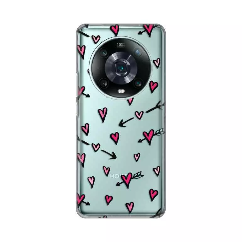 Maska silikon Print za Honor Magic 4 Pro Heart Pattern