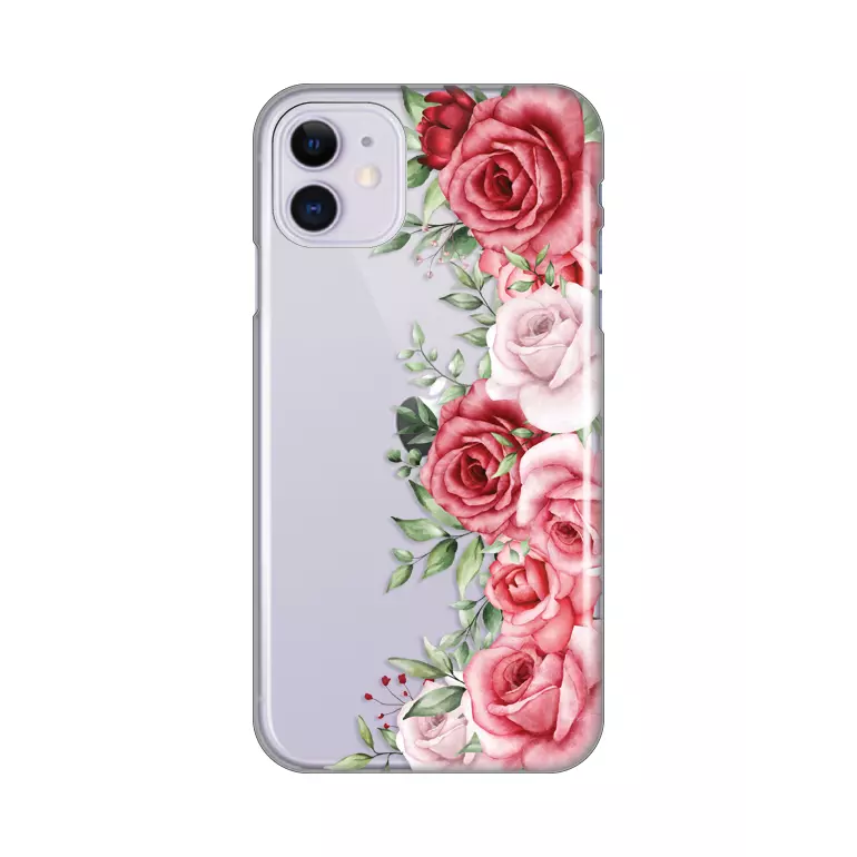 Maska silikon Print za iPhone 11 Wild Roses