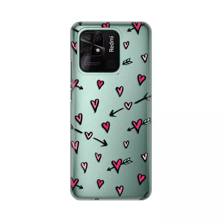 Maska silikon Print za Xiaomi Redmi 10C Heart Pattern