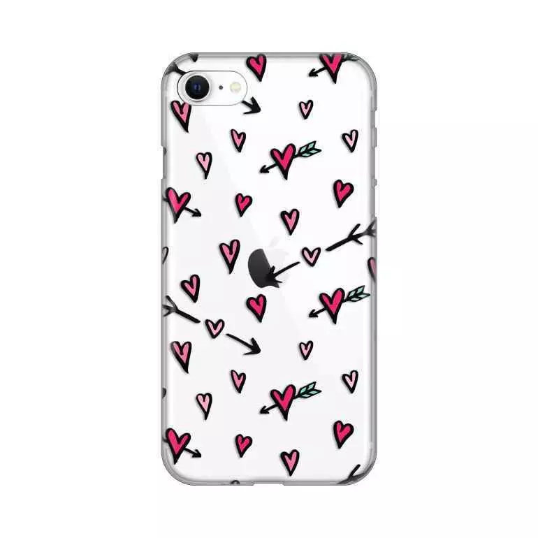 Maska silikon Print za iPhone 7/8/SE 2020/2022 Heart Pattern