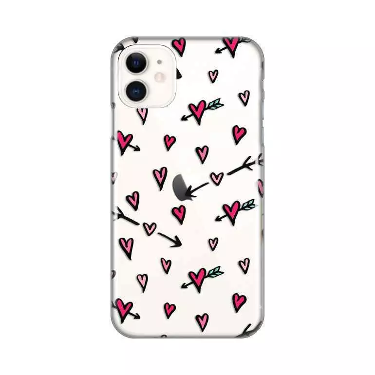 Maska silikon Print za iPhone 11 Heart Pattern