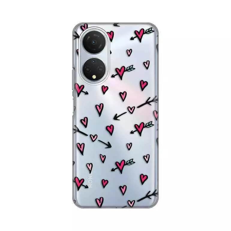 Maska silikon Print za Honor X7 Heart Pattern